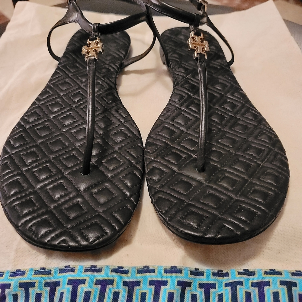 Tory Burch Marion Quilted Sandals - Gem